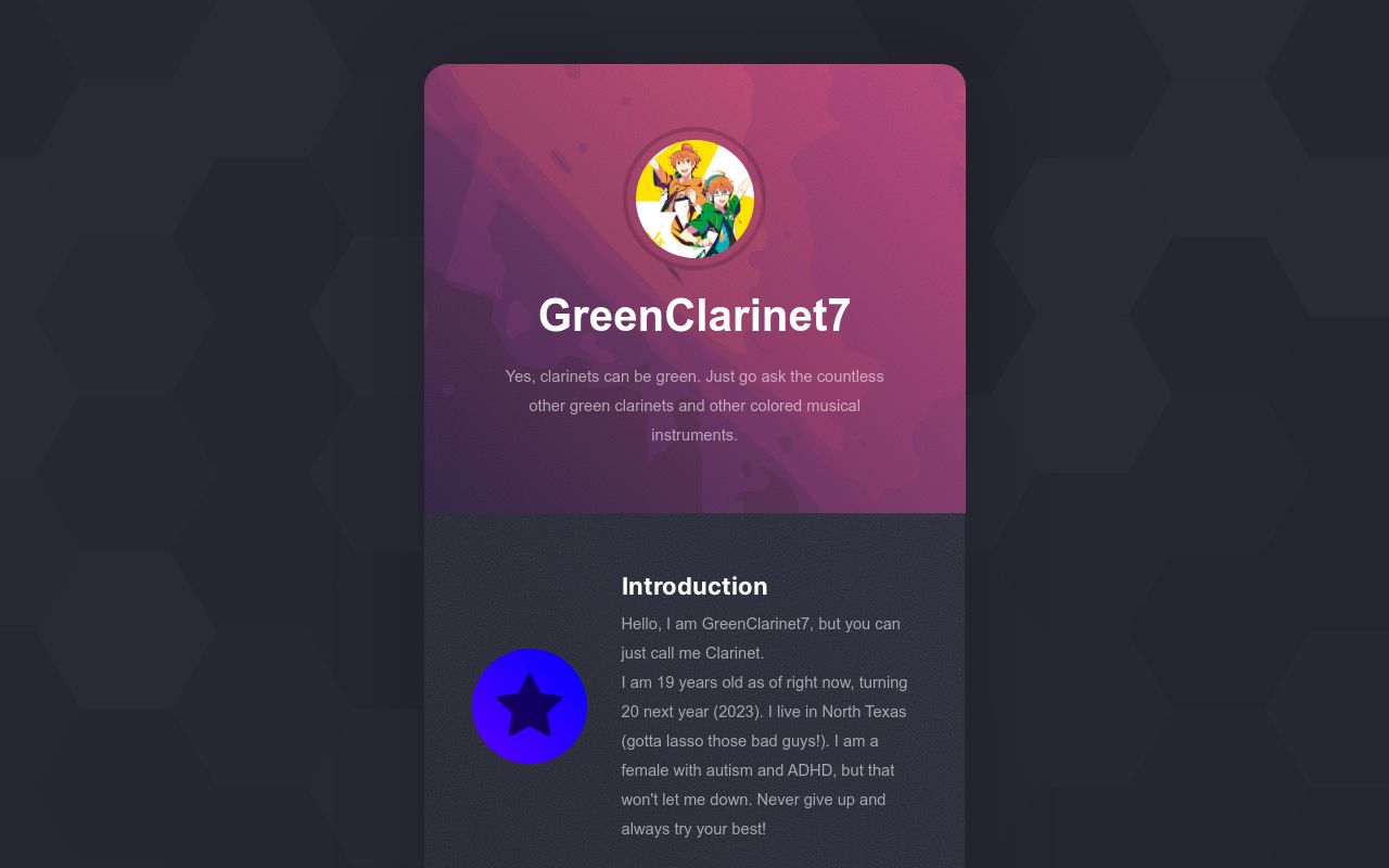 greenclarinet7 hangout